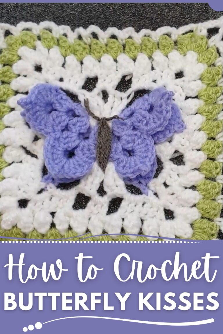 Trendy Crochet Butterfly Kisses for Decorative Borders