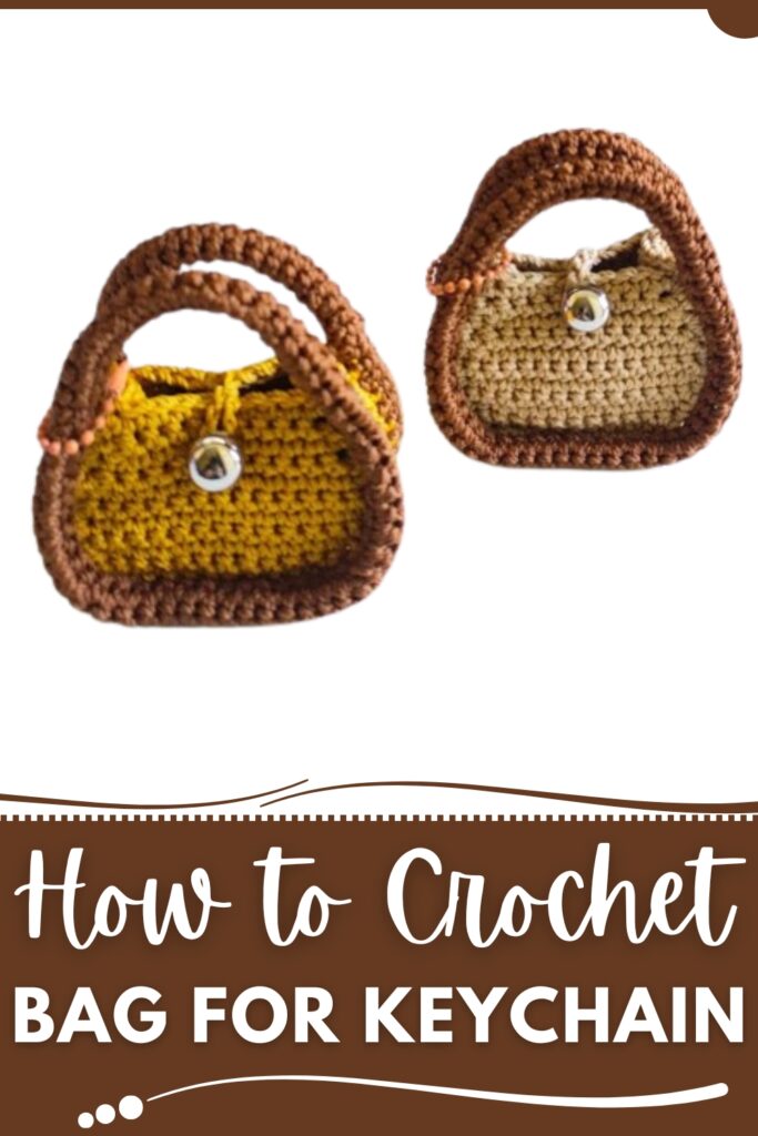 Fresh Crochet Mini Bag Keychain for Stylish Party Favors
