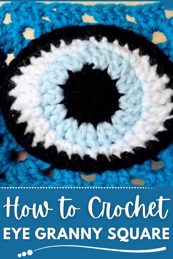 Warm Crochet Eye Granny Square for Relaxing Spaces