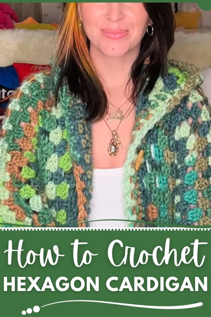 Cute Crochet Hexagon Cardigan Pattern to Refresh Wardrobe