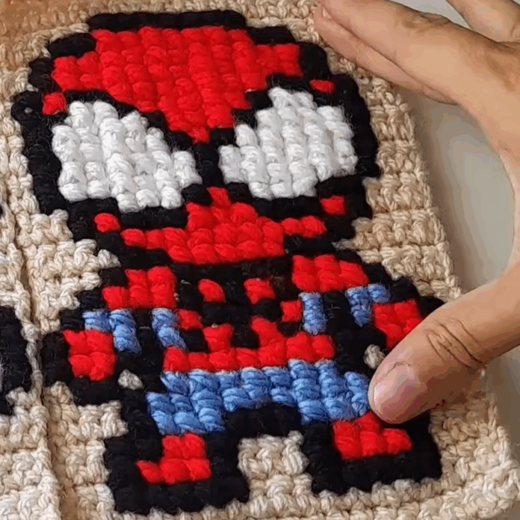 Free Crochet Cross-Stitch Pixel Art to Personalize Decor