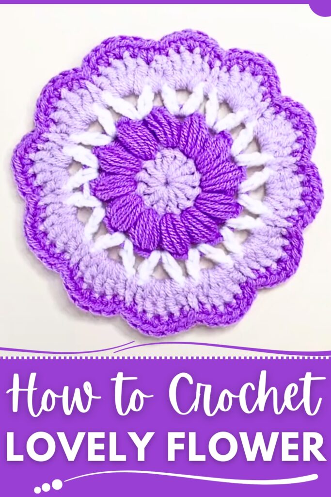 Modern Crochet Lovely Flower Pattern to Brighten Accessories