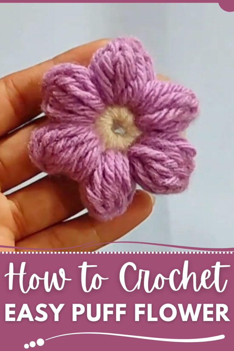 Fun Crochet Puff Flower Pattern for Home Displays
