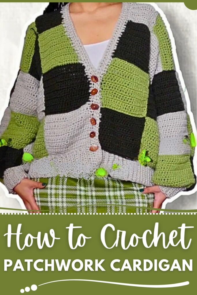 Refined Crochet Patchwork Cardigan for Casual Chic