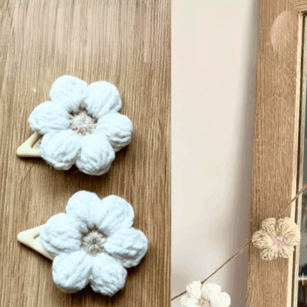 Bright Crochet Puff Flower Pattern to Decorate Your Home