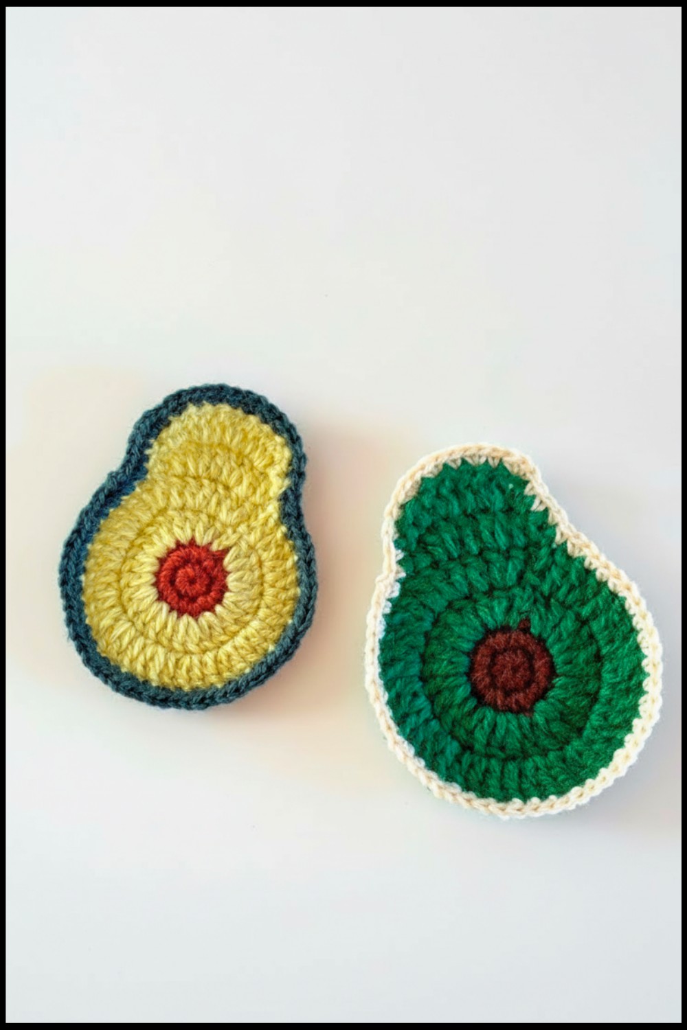 Avocado Motif Coaster Free Crochet Pattern – Step by Step Guide