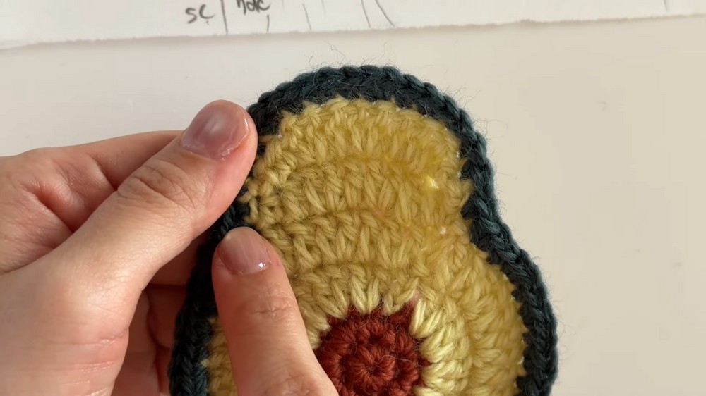 Avocado Motif Coaster Free Crochet Pattern – Step by Step Guide