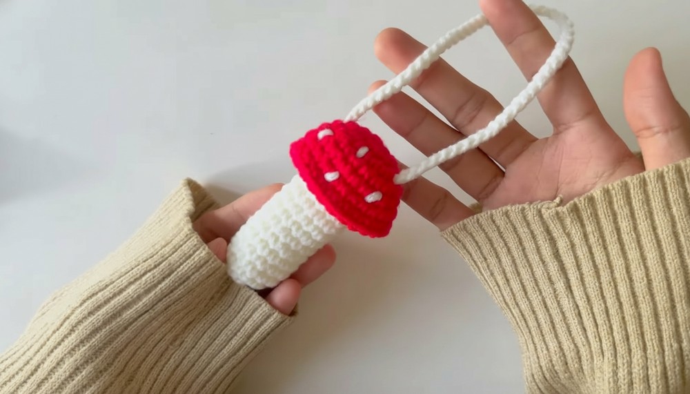 Free Crochet Mushroom Pouch Pattern for Beginners